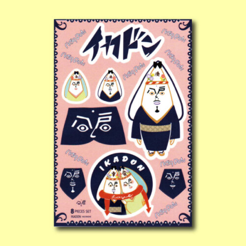 イカドンファミリー缶バッチ - WEB八戸朝市通販